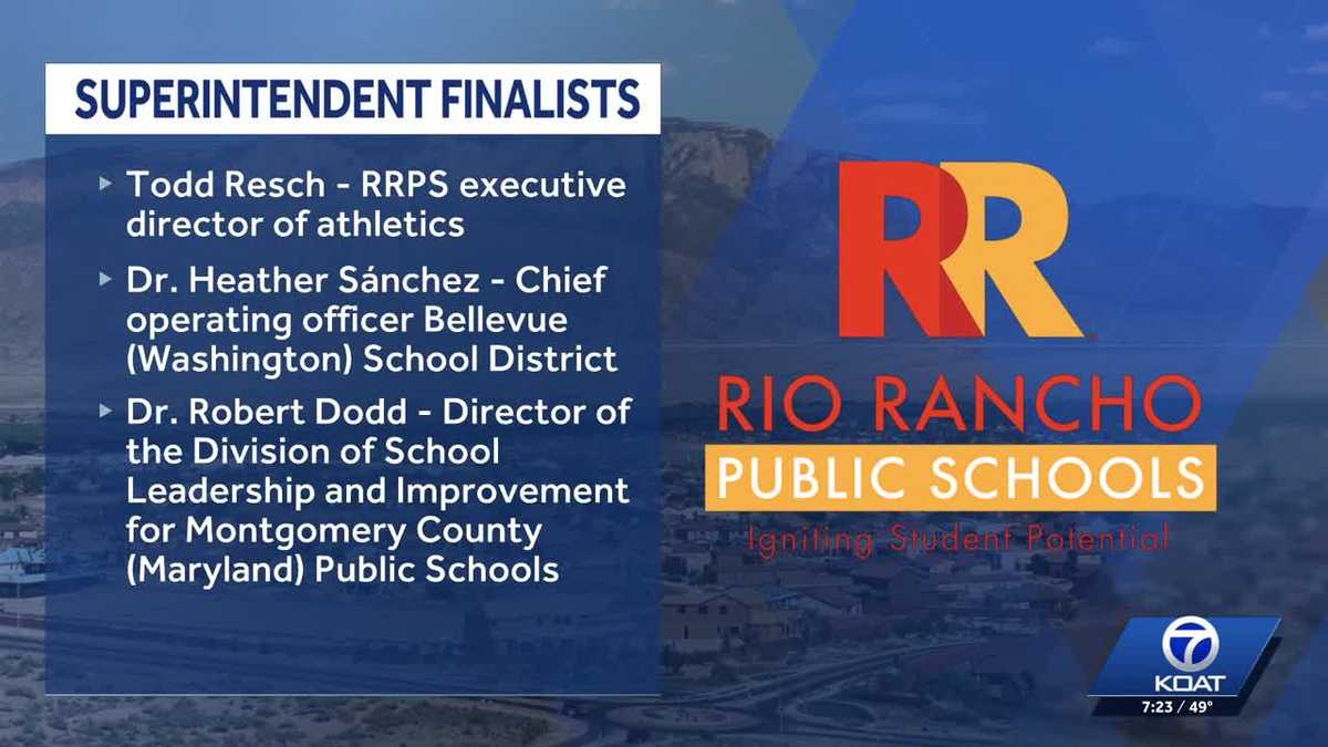 Rio Rancho Public Schools narrows superintendent search to three