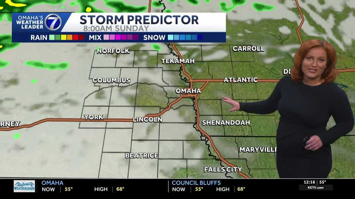 Seasonal and bright Friday afternoon for Omaha area