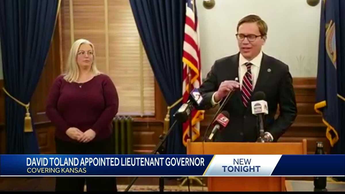 Kansas Gov. Laura Kelly picks David Toland for lieutenant governor
