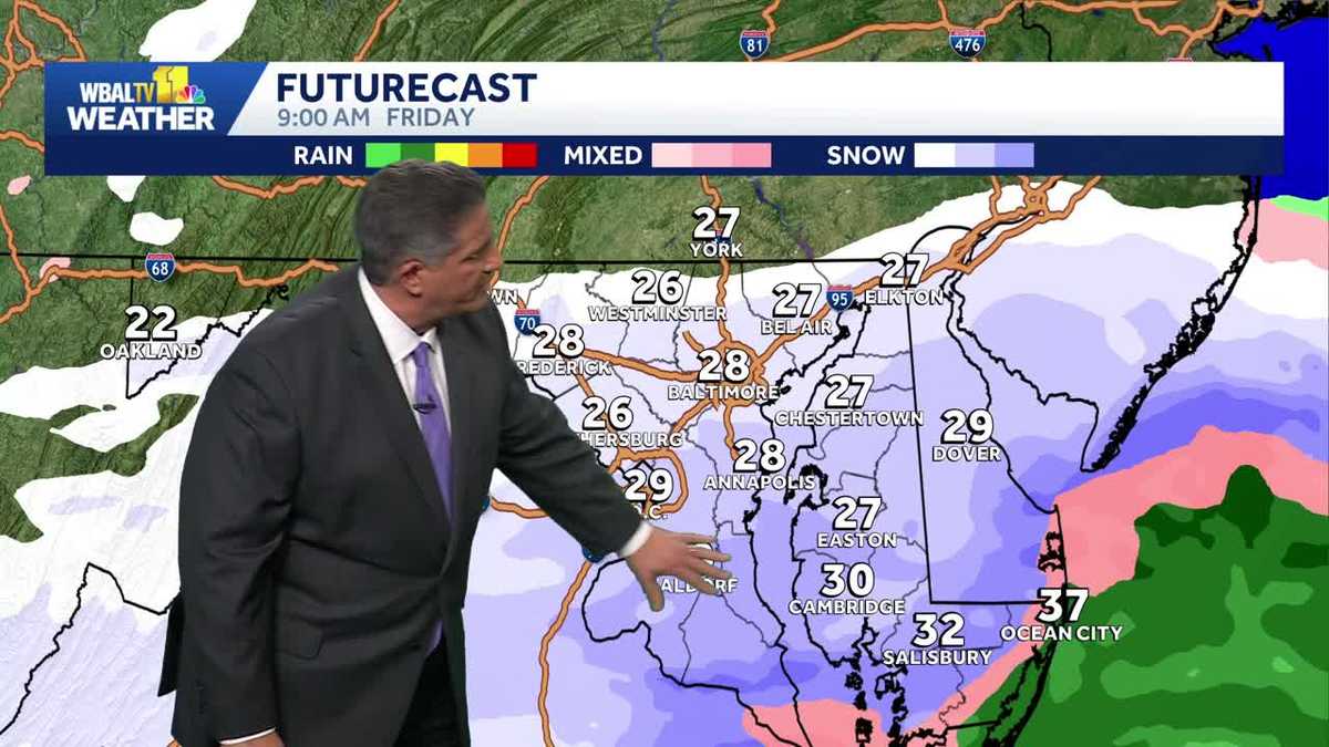 Maryland weather: Baltimore gets flurries, very cold Friday