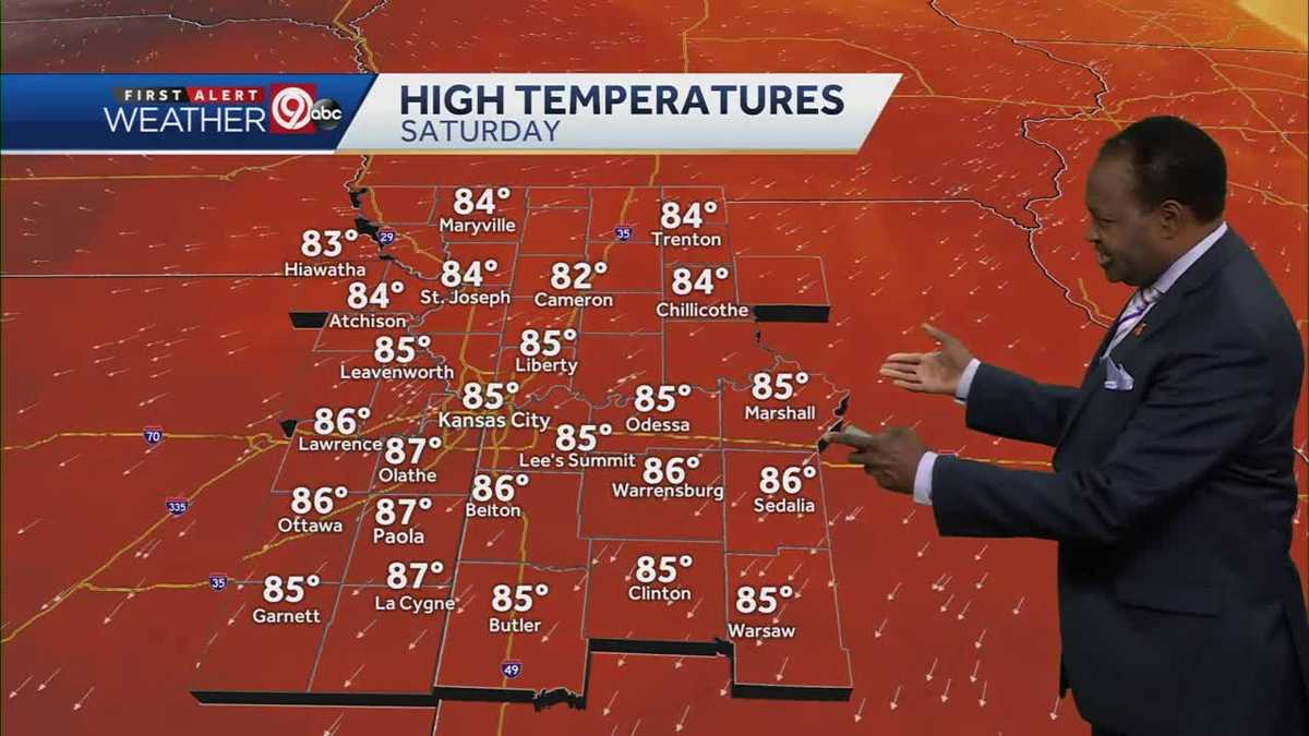 KANSAS CITY WEATHER: Saturday will be mostly sunny, comfortable