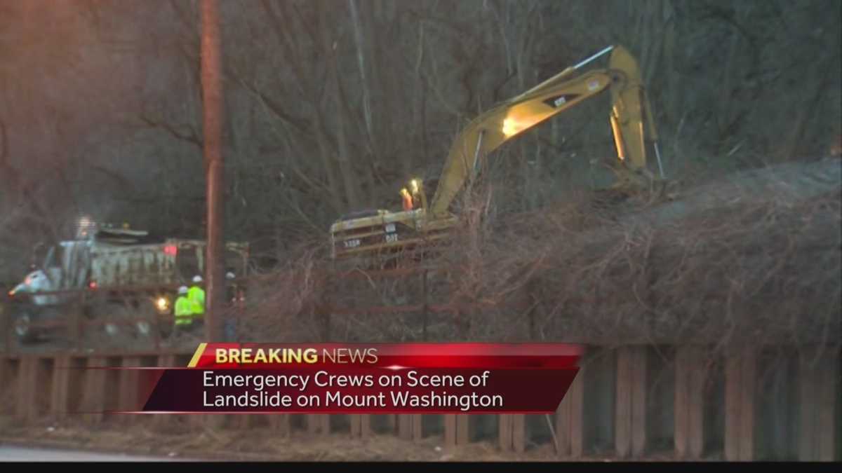 Mount Washington landslide closes incline, train tracks