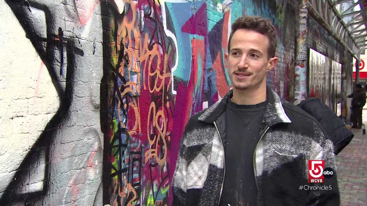 Boston-area artist transforms stark plastic partitions into works of art