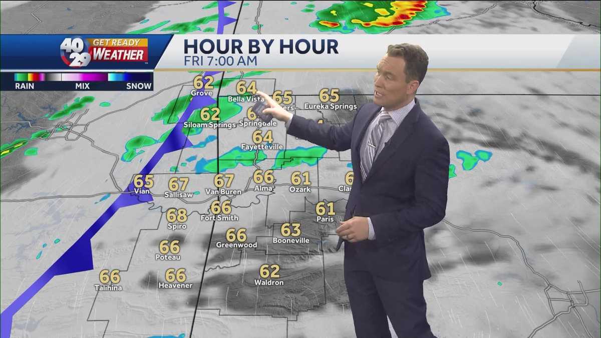 Rain possible with tomorrow morning's cold front