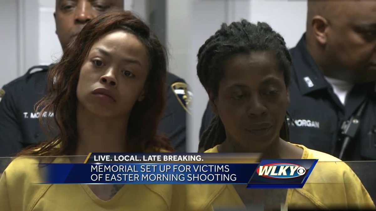 Memorial set up for victims of Easter morning shooting