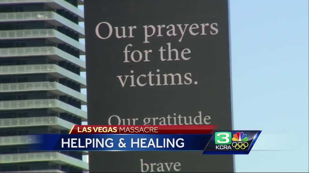How Las Vegas signs are honoring mass shooting victims