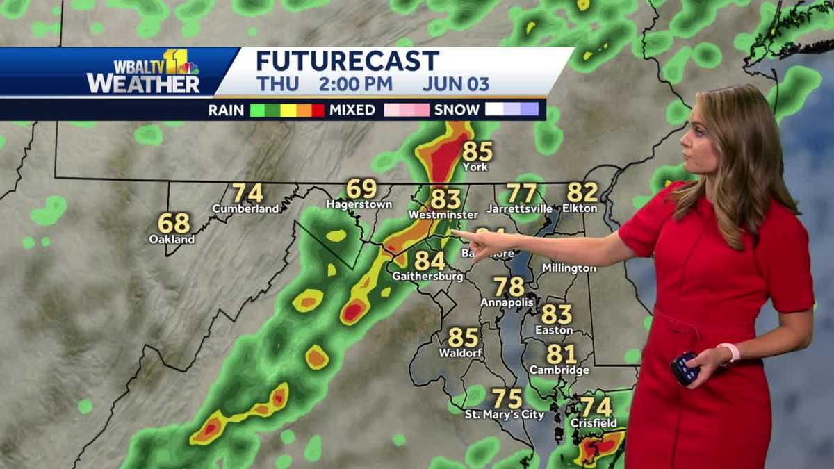 Thunderstorms arrive Thursday afternoon Thunderstorms arrive Thursday afternoon