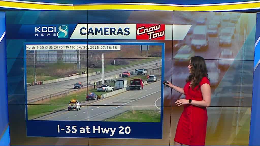 Des Moines traffic: Crash reported in Webster City