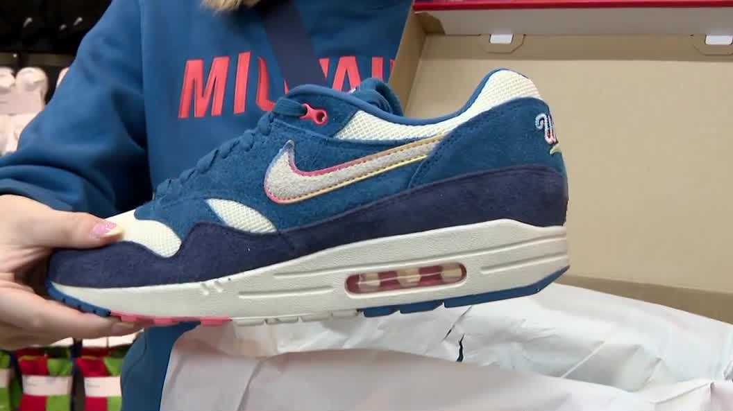 Brewers fans line up early in Milwaukee for Nike Air Max City Connect ...