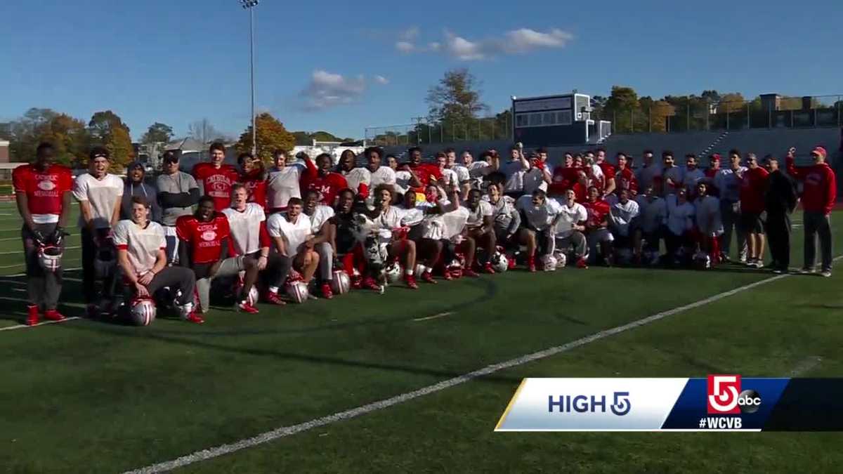 High 5: Boston's Catholic Memorial football team wearing pink for a ...