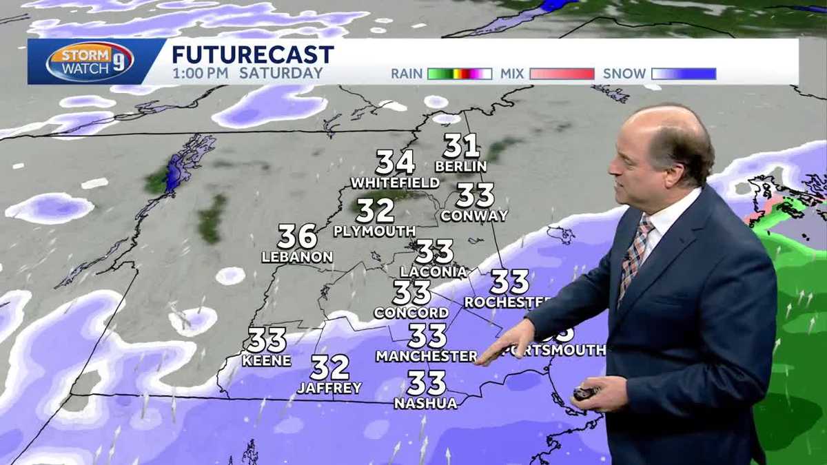 NH forecast video: Light snow this weekend as colder air moves in