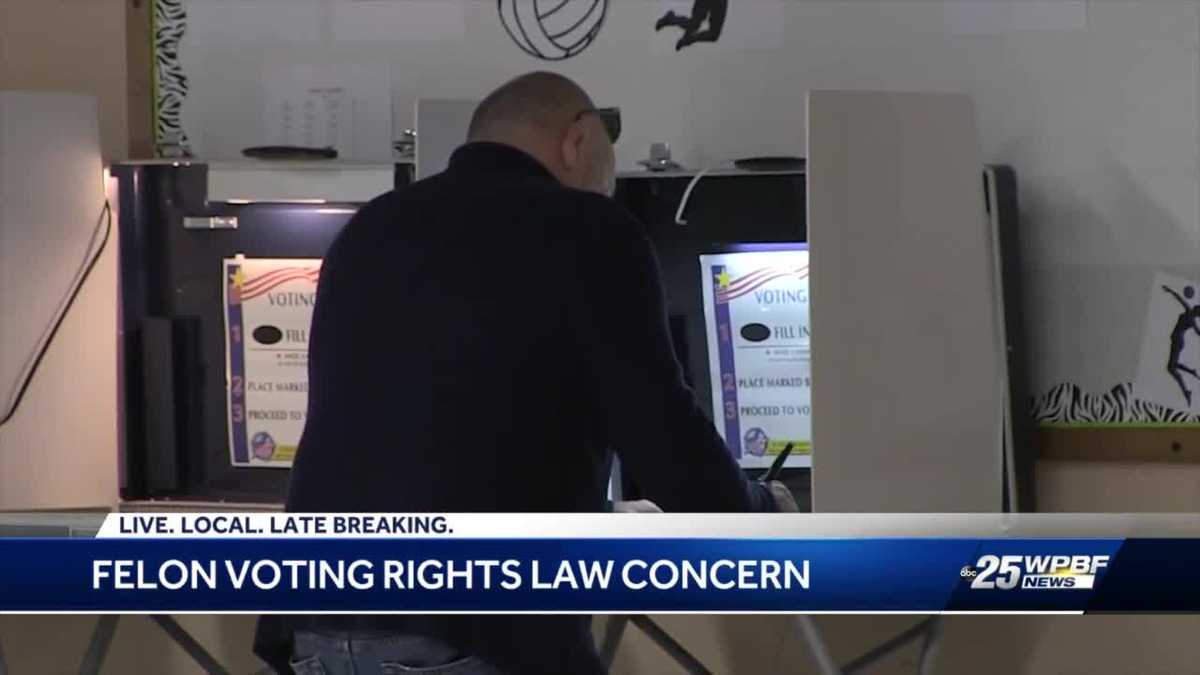 Felon voting rights law concern