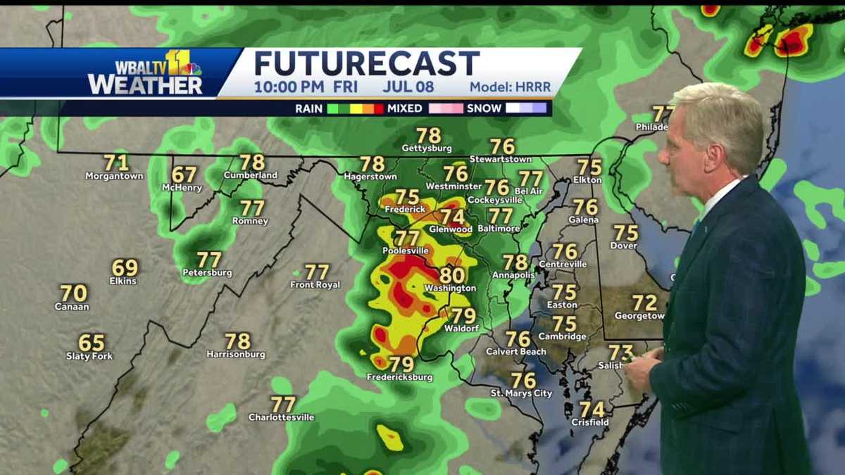 Heavy rain Friday night into Saturday
