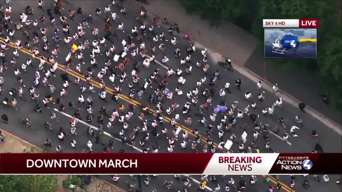 SKY 4 VIDEO: Hundreds gather for march in downtown Pittsburgh