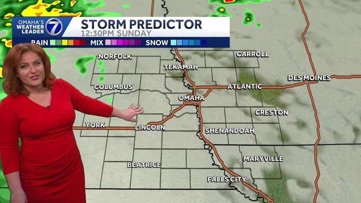 Showers and storms possible Saturday for Omaha area