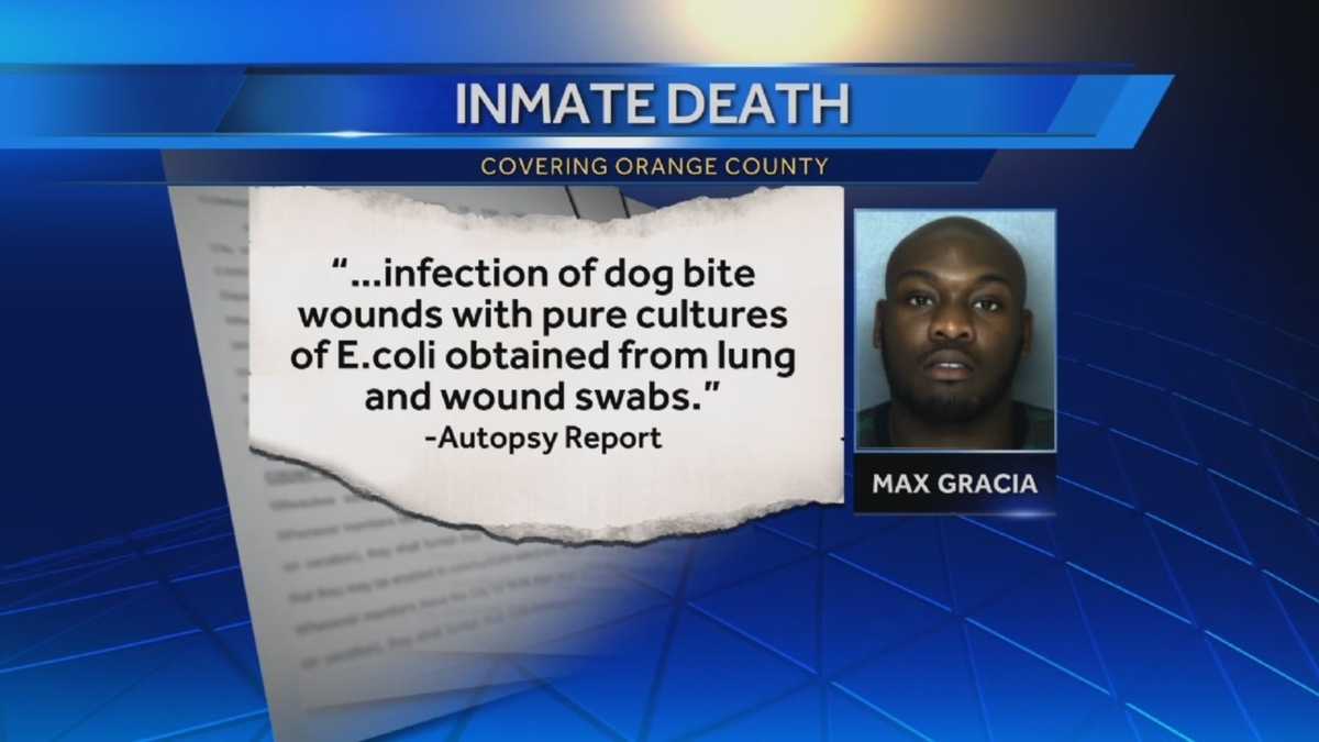 Inmate dies after being bitten by infected dog, autopsy says