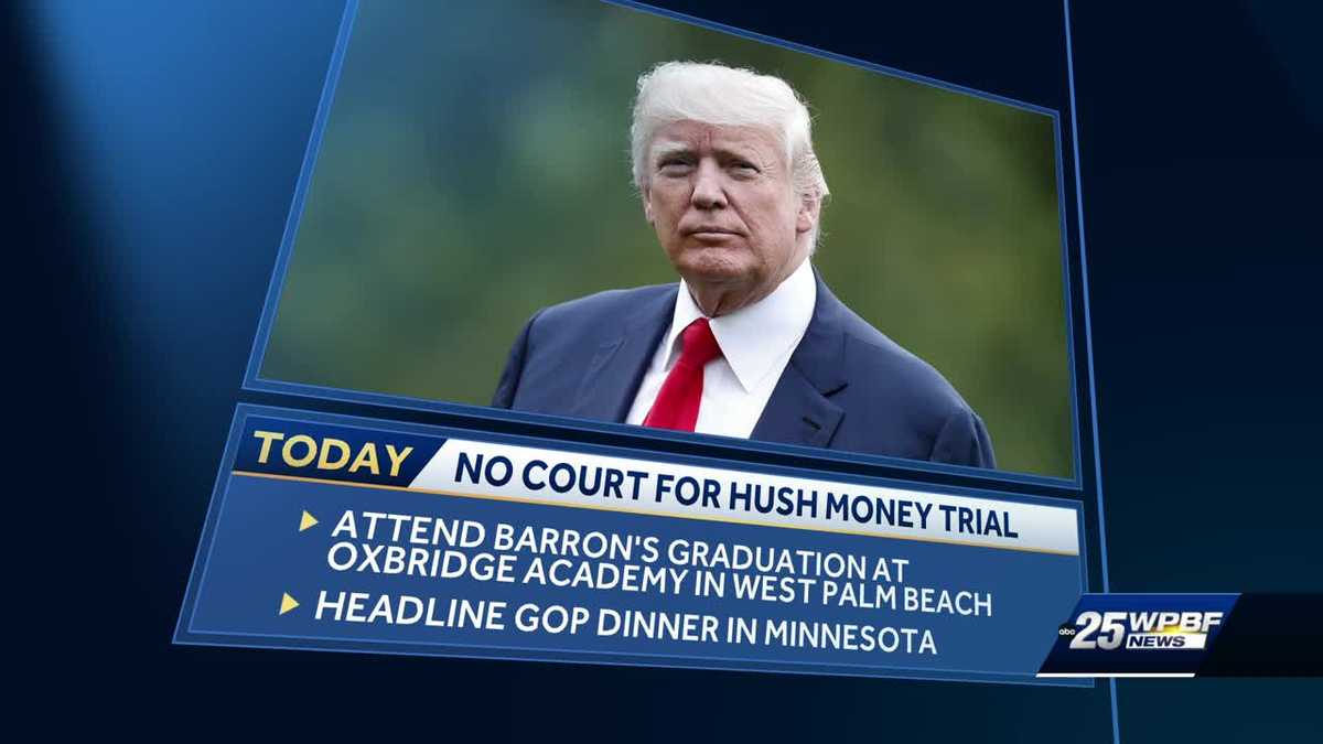 Trump attends son's graduation at Oxbridge Academy in Florida