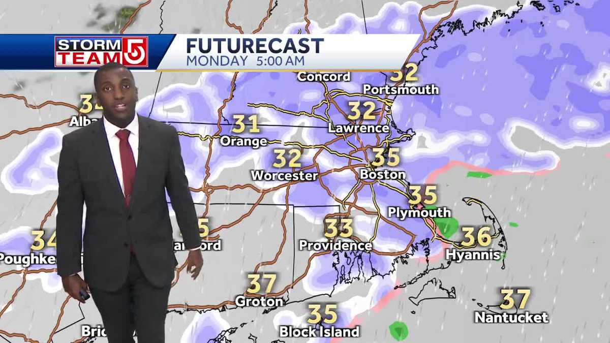 Video: Snow to impact Monday morning commute in Mass.