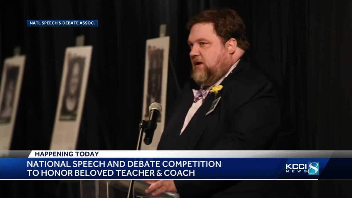 Dowling speech and debate coach Tim Sheaff honored by NSDA