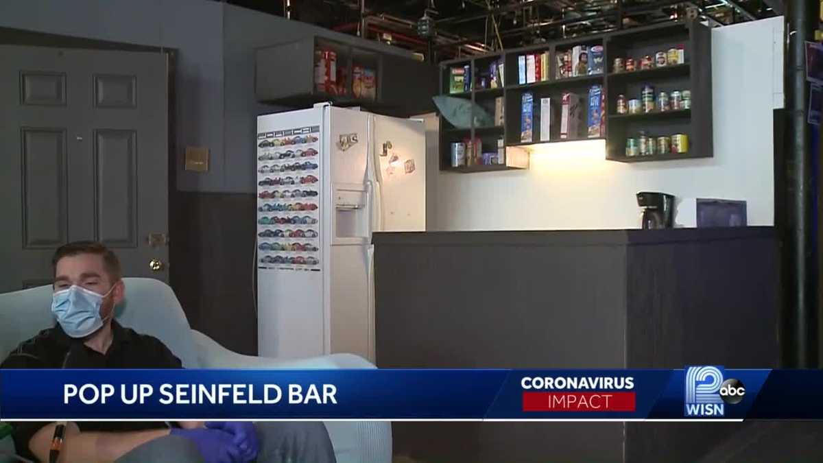 Seinfeld-themed popup bar open in Cudahy