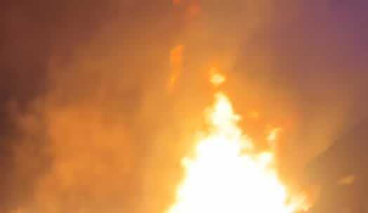 Warehouse fire in Graham