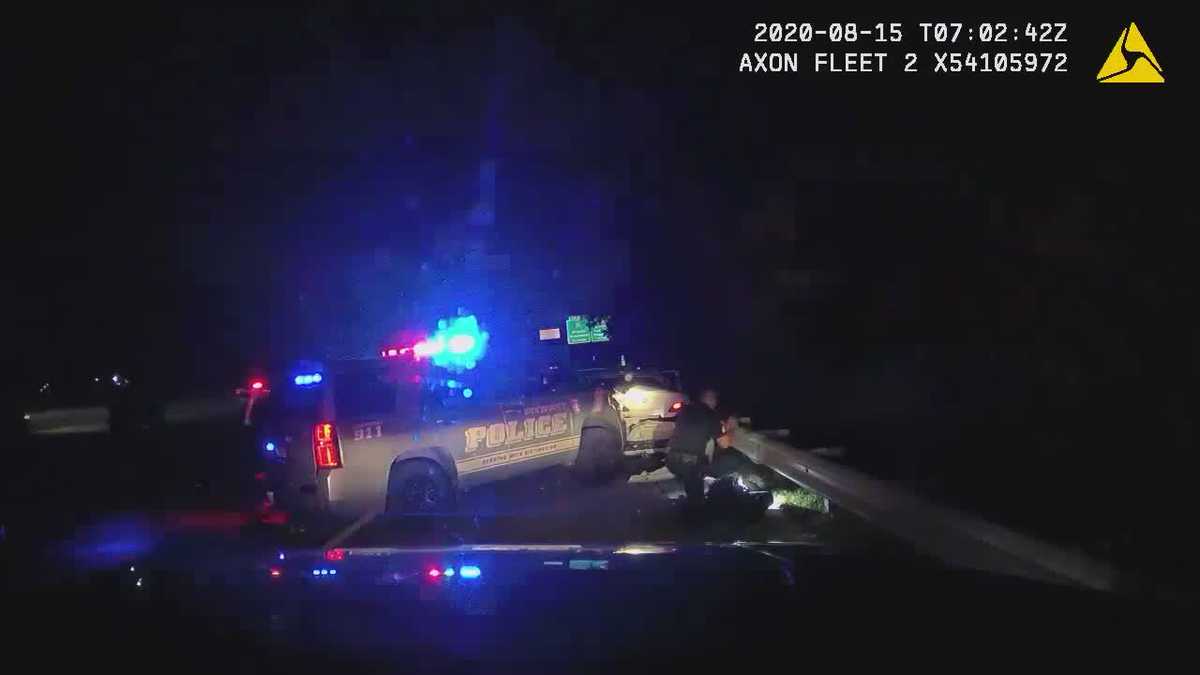 WATCH: Dashcam shows driver crashing into cop car during traffic stop ...