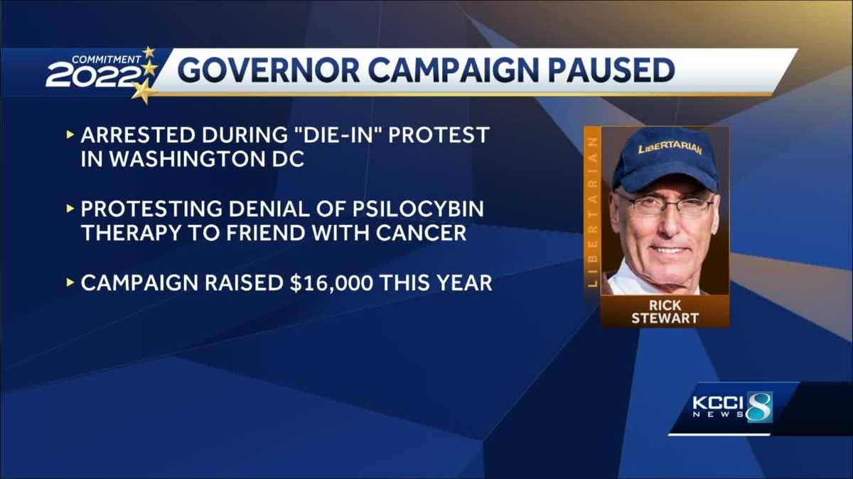 Rick Stewart pauses Iowa campaign after arrest