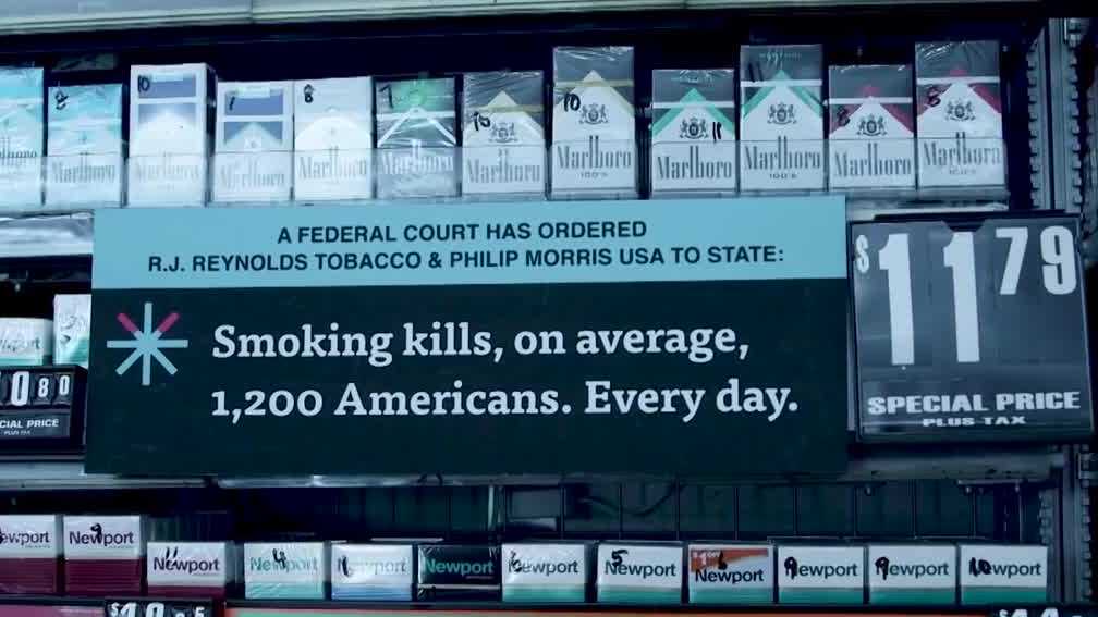 Signs warning about dangers of smoking to be posted at stores