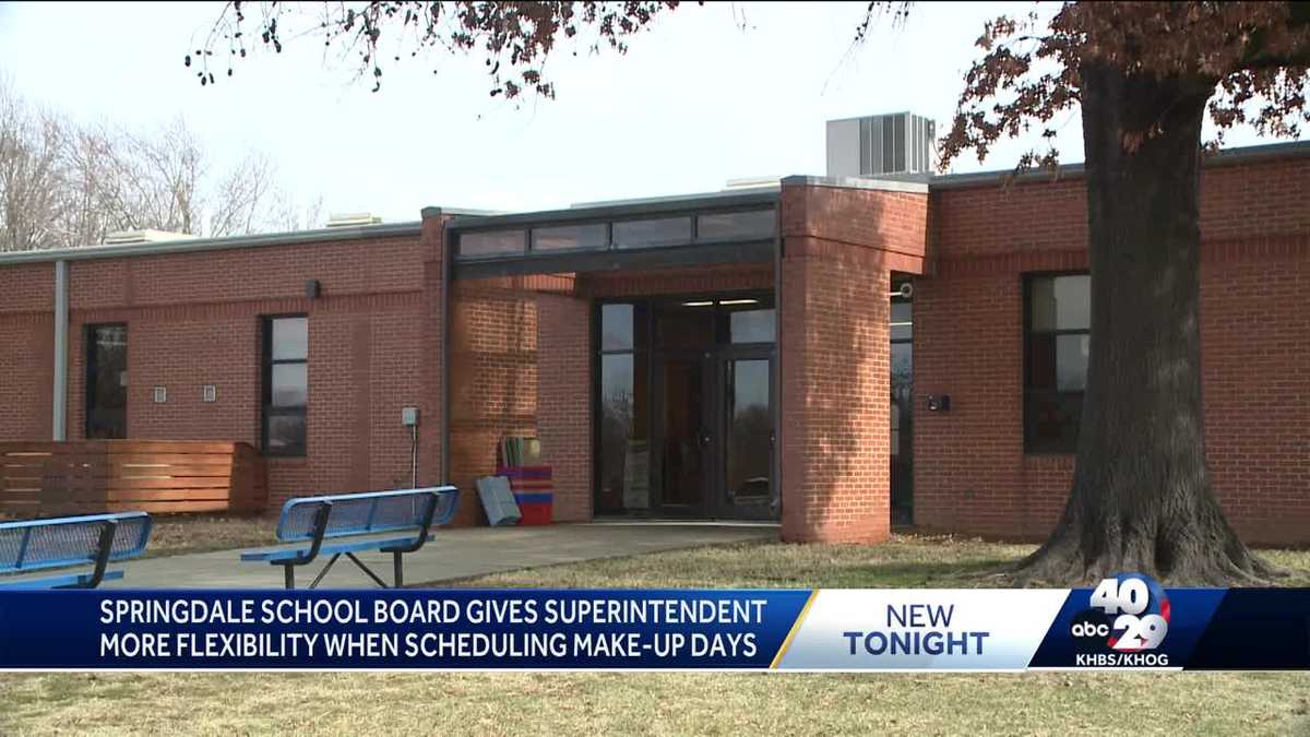 Springdale school board approves revised inclement weather policy