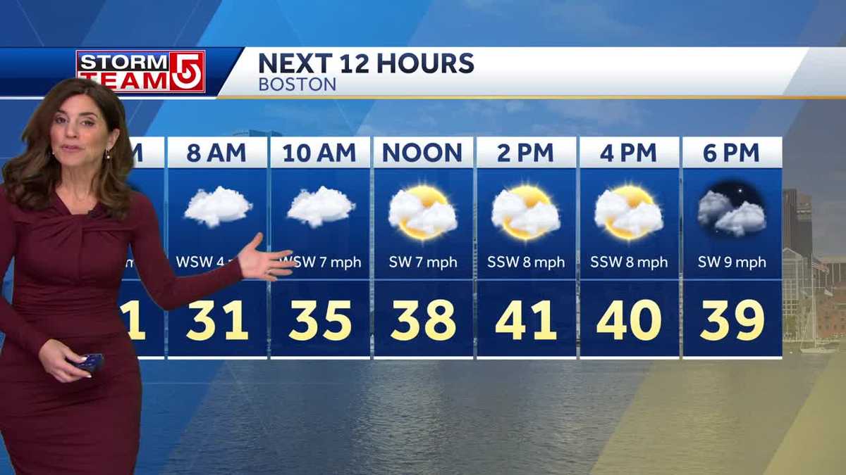 Video: Slick spots after early-morning snow