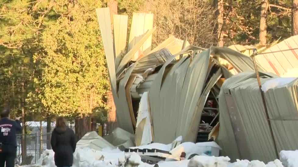 Georgetown fire chief shows damage from winter storm