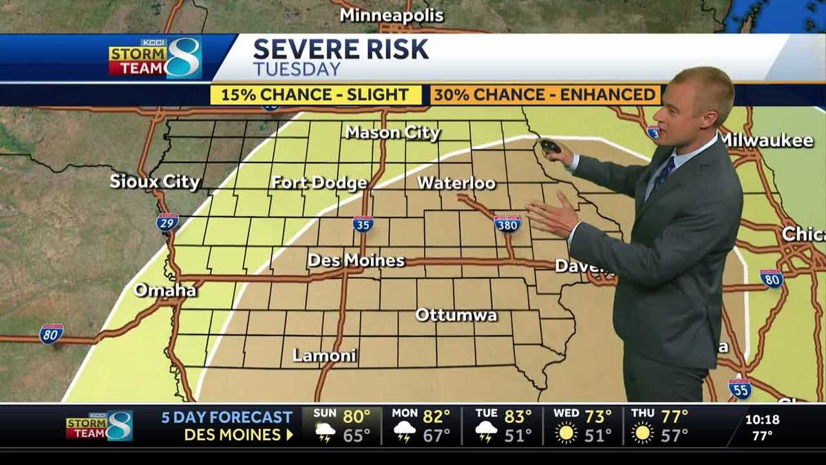 Iowa weather: Storms back in the forecast