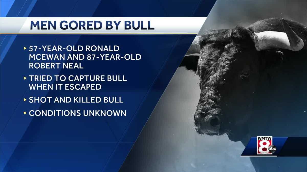 Men gored by bull at Madison farm