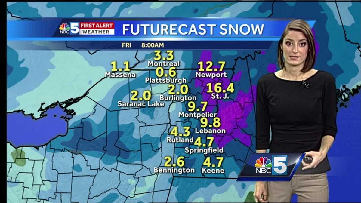 Video: Snow storm at the end of the week 12/27/16