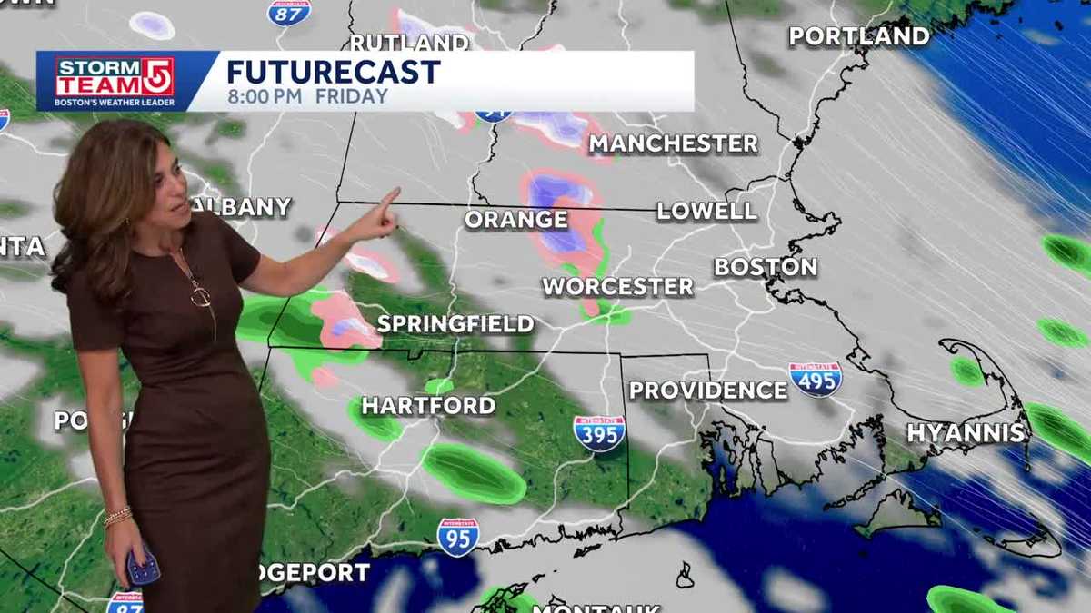 Video: Increased clouds, rain/snow showers