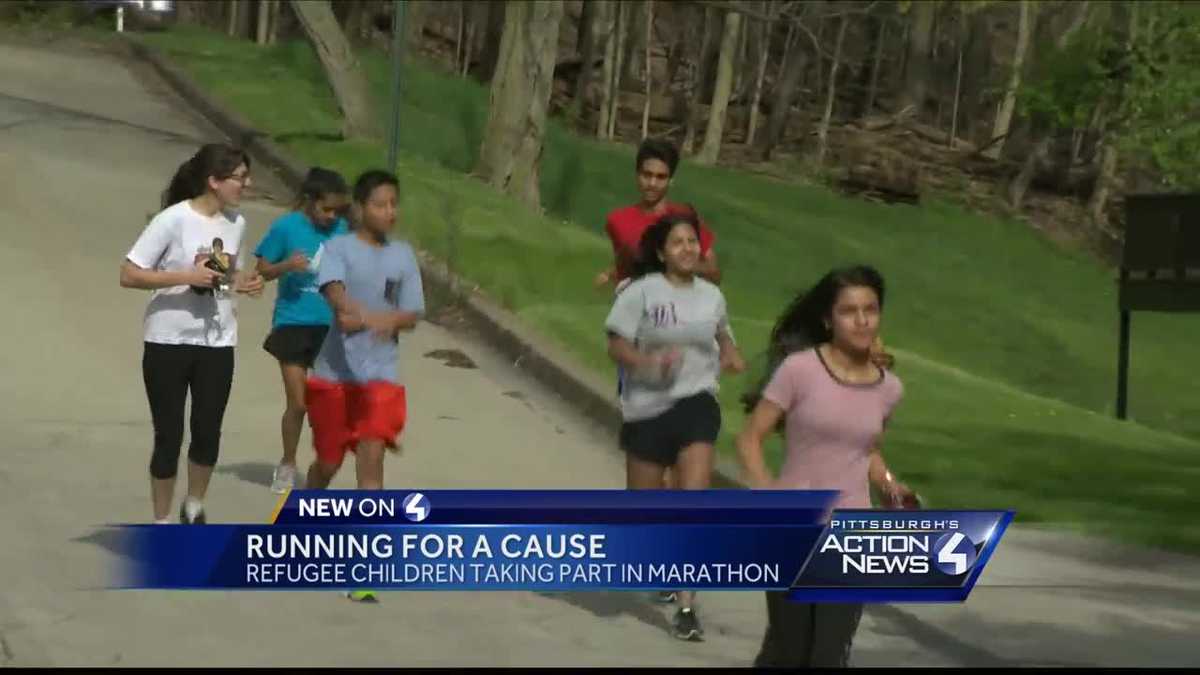 Running for a cause: Refugee children training for Pittsburgh Marathon