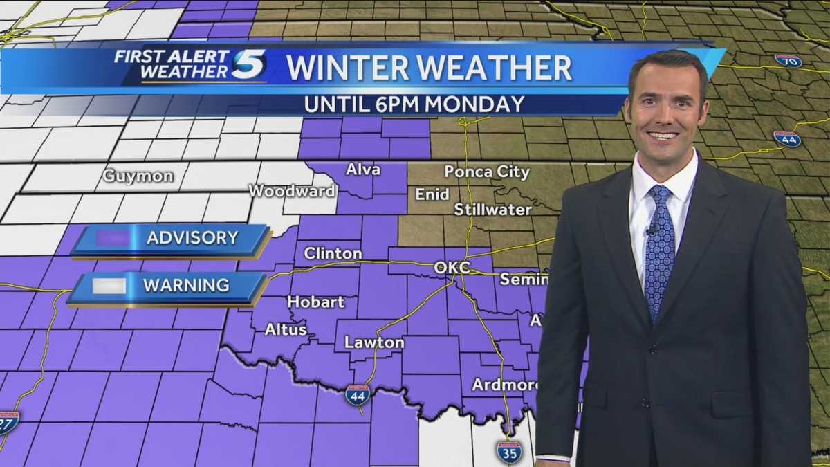 KOCO meteorologist Jonathan Conder says get ready for highs below ...