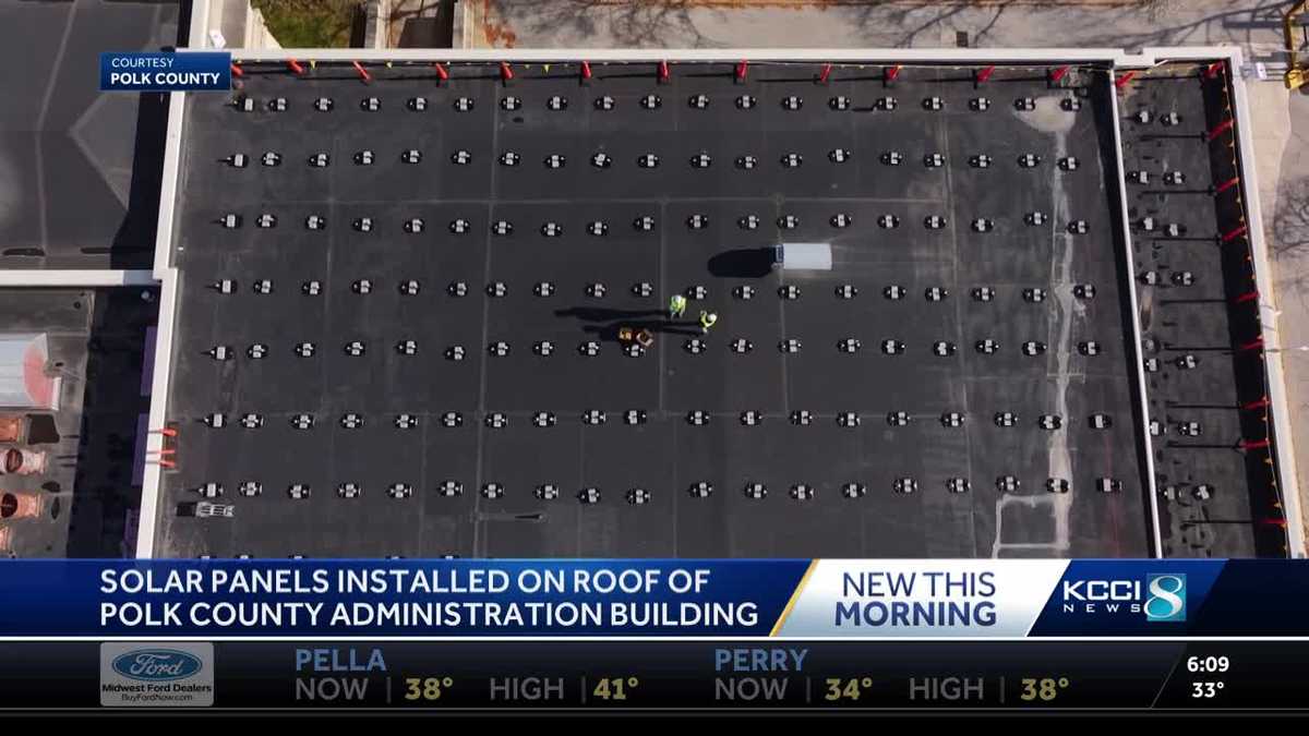 Solar panels added to Polk County building