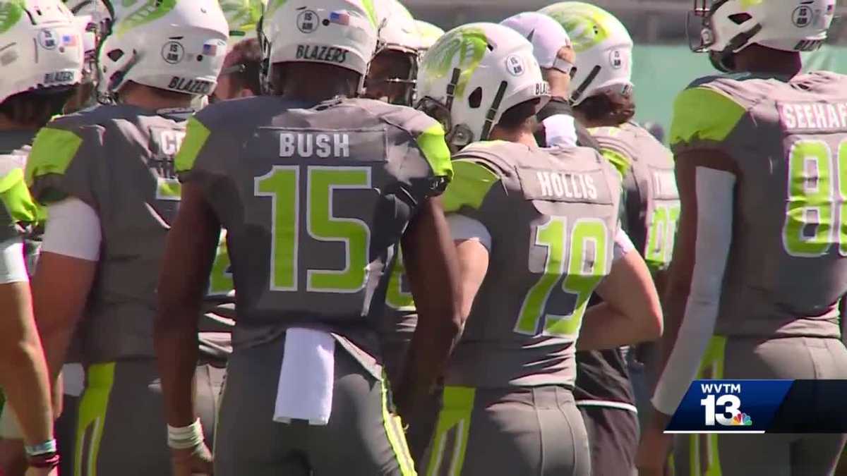 UAB football player sports jersey in honor of 7-year-old boy
