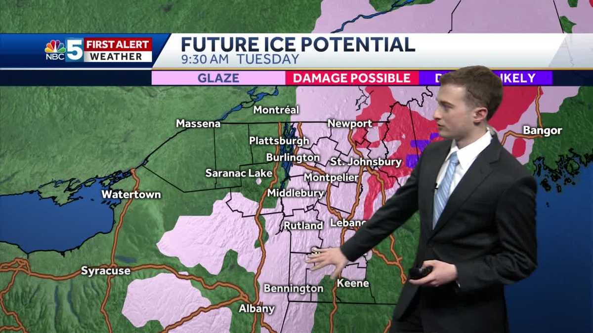 Video: Nice today, turning icy on Monday (11/17/19)