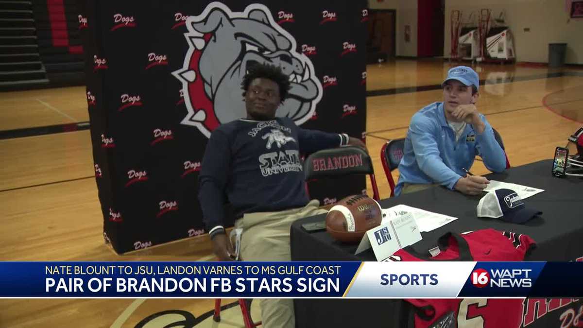 Two Brandon football stars sign for next level