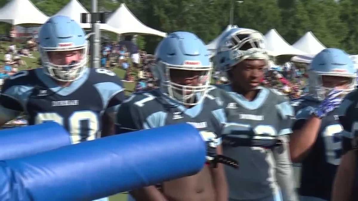 The Carolina Panthers welcomed special guests on the practice field
