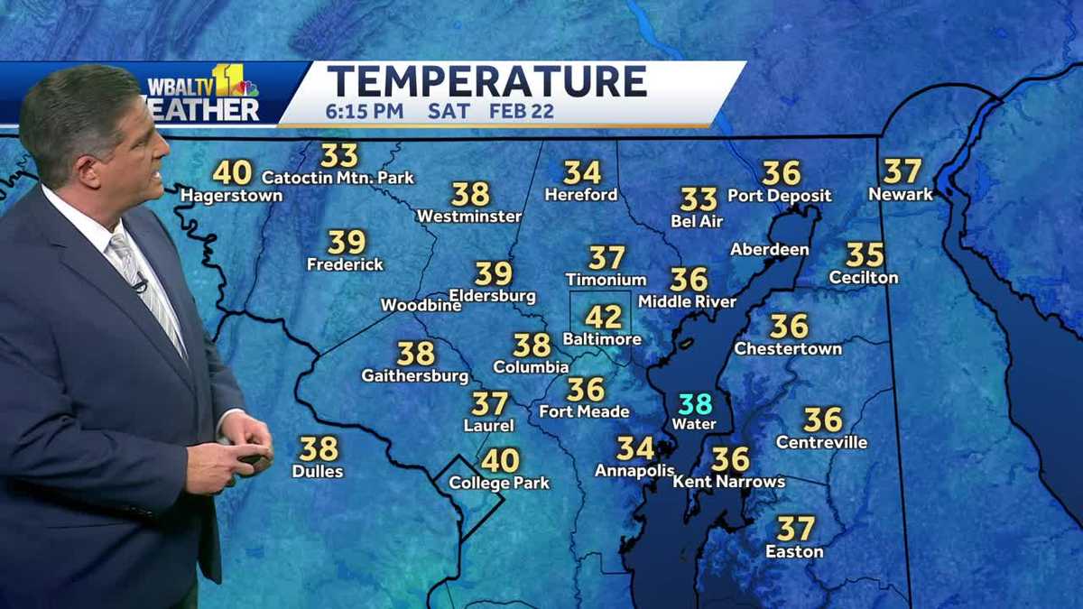 Chilly night ahead before a sunny Sunday