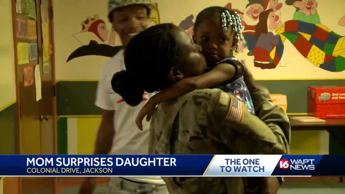 Soldier Mom Home From Kuwait Surprises Daughter