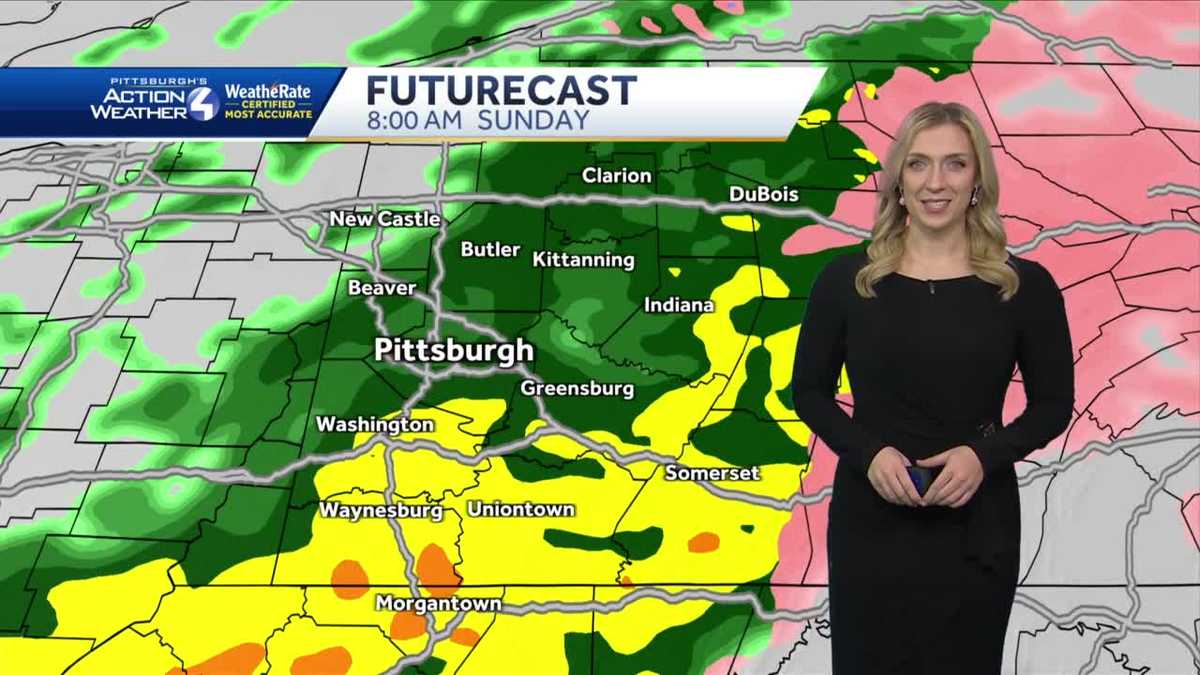 Soggy Sunday, Turning Colder Tomorrow