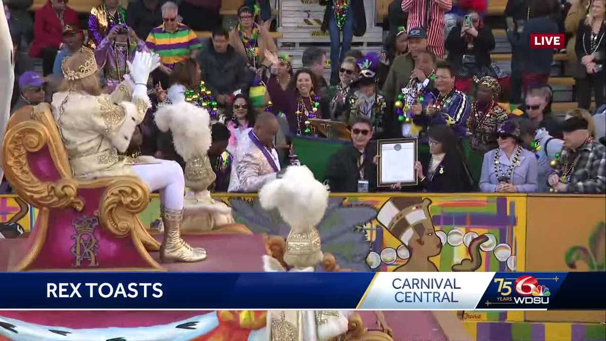 Rex king toast location change Mardi Gras