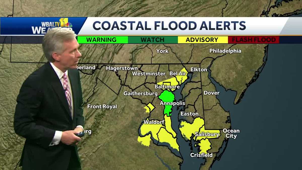 Coastal flood advisories in effect Coastal flood advisories in effect
