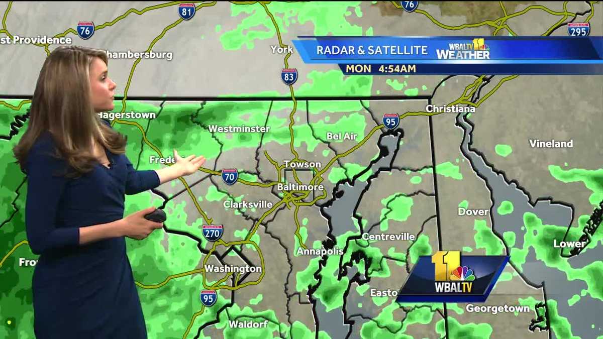 Steady rain expected for much of Monday