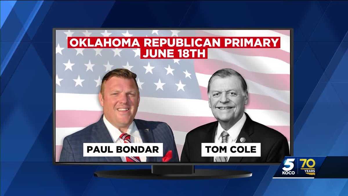 Interactive Map for Tom Cole-Paul Bondar primary election results