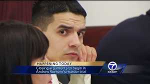 Closing Arguments To Begin In Andrew Romero Trial